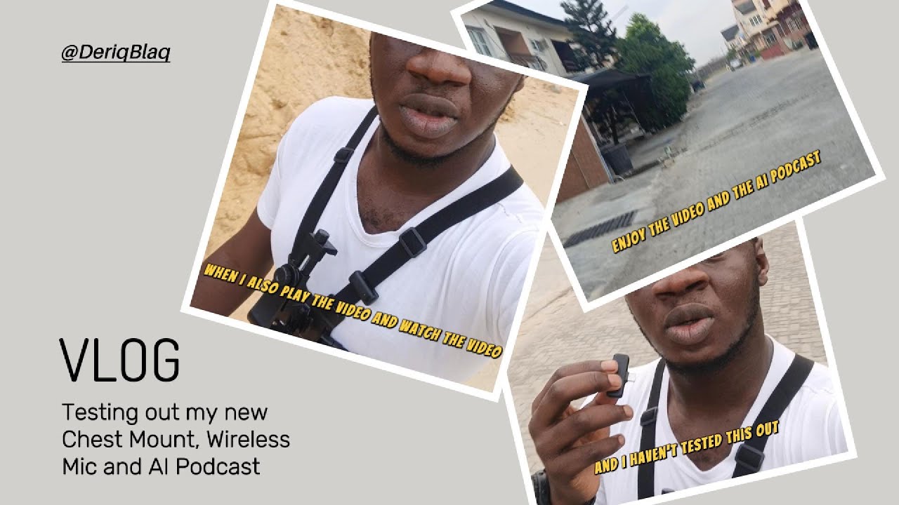 Vlog & Review of Wireless Mic & Adjustable Chest Mount I bought from ...