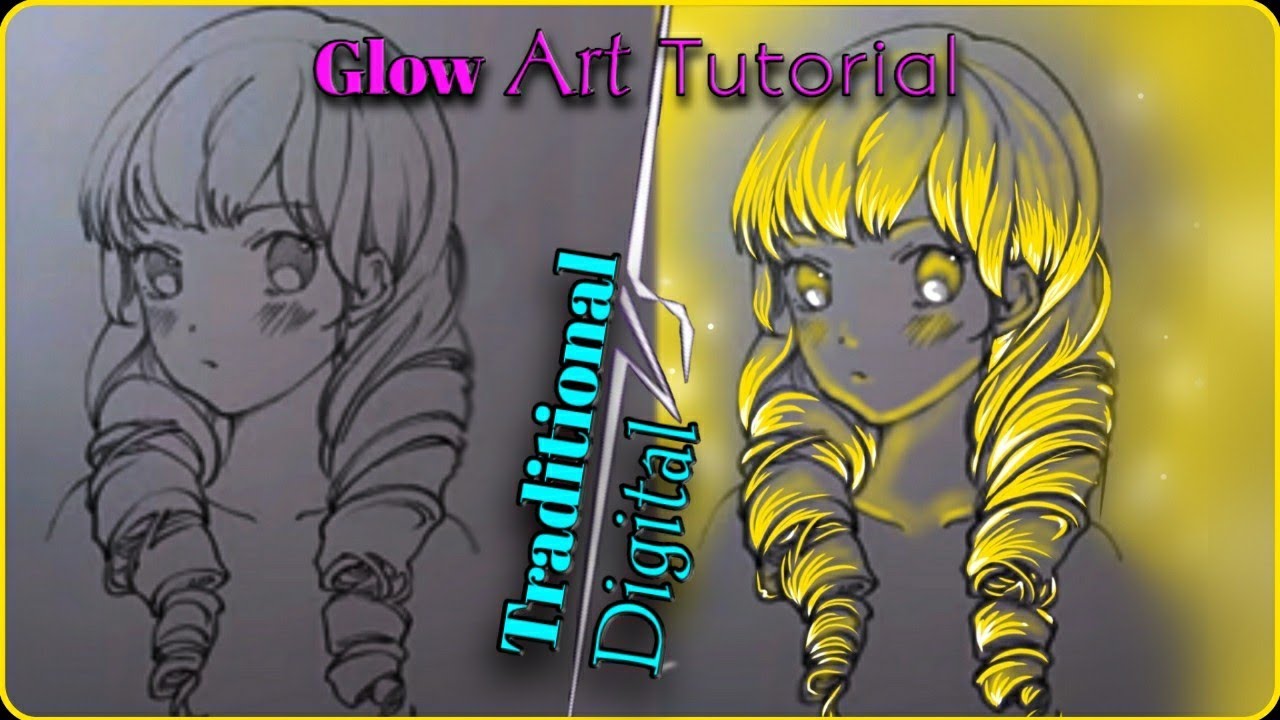 Glow art tutorial - YouTube