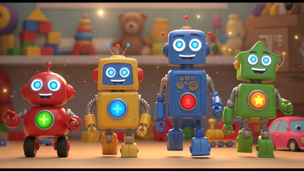 Counting Robots on the Move 🤖🚀 | 123 Numbers Song for Kids | Fun ...