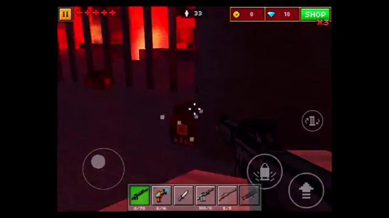 Pixel Gun 3D Campaign Hell Castle Mission 5 Block World - YouTube
