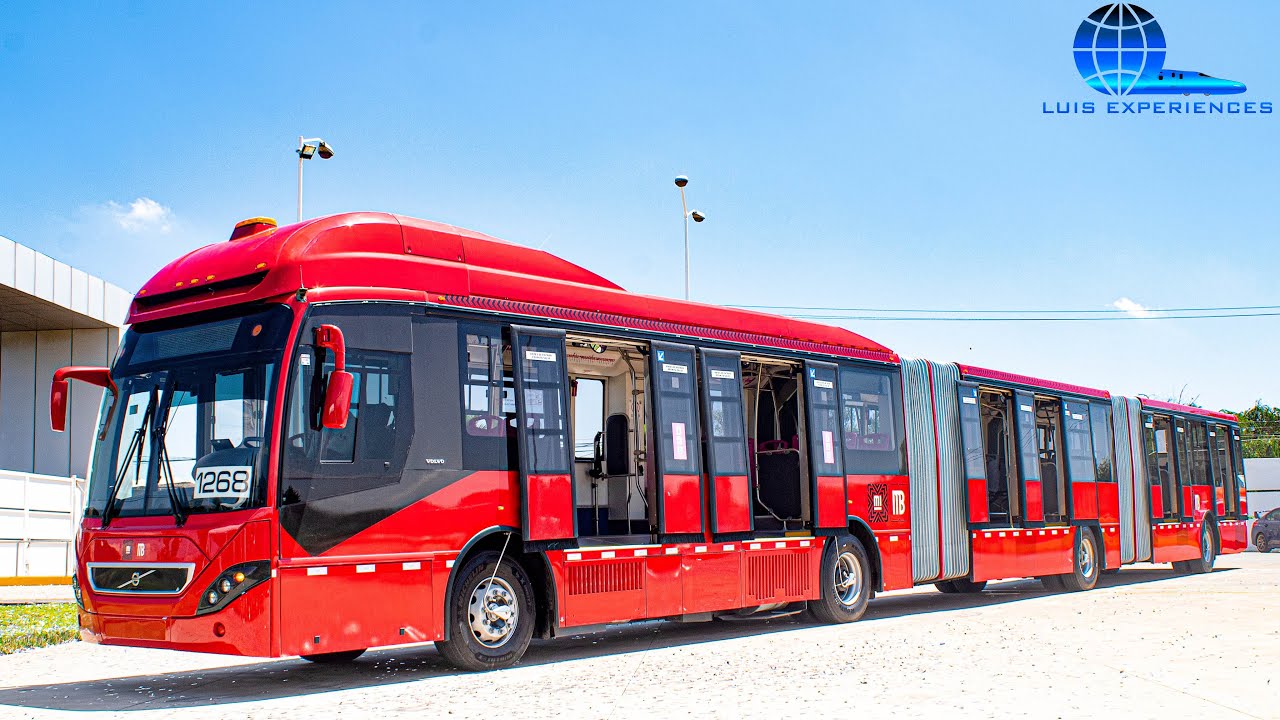 Últimos Autobuses Biarticulados del Metrobus de CDMX Volvo 7300 - YouTube