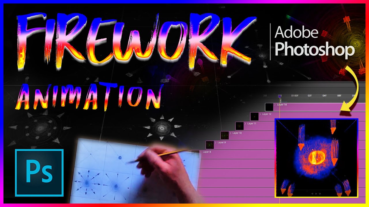 Animation Tutorial: Firework life cycle (Adobe Photoshop) - YouTube