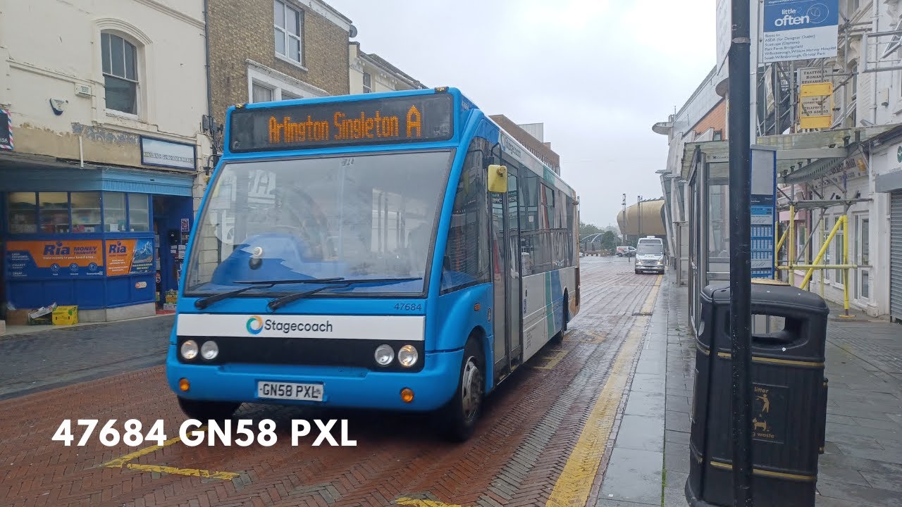 Front view of a Optare Solo Stagecoach SE 47684 - GN58 PXL - YouTube