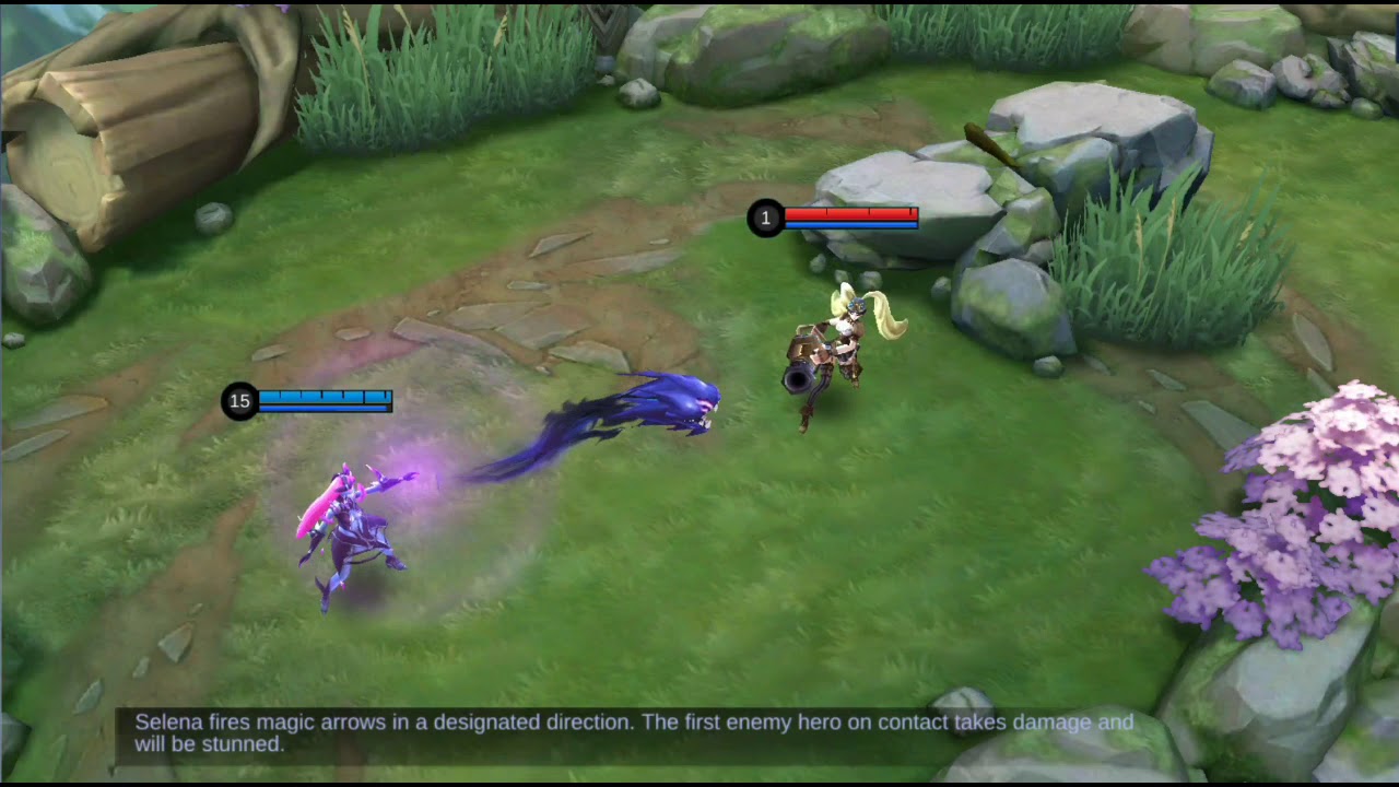 Mobile Legends Selena skill 2- Abyssal Arrows ELVEN FORM - YouTube