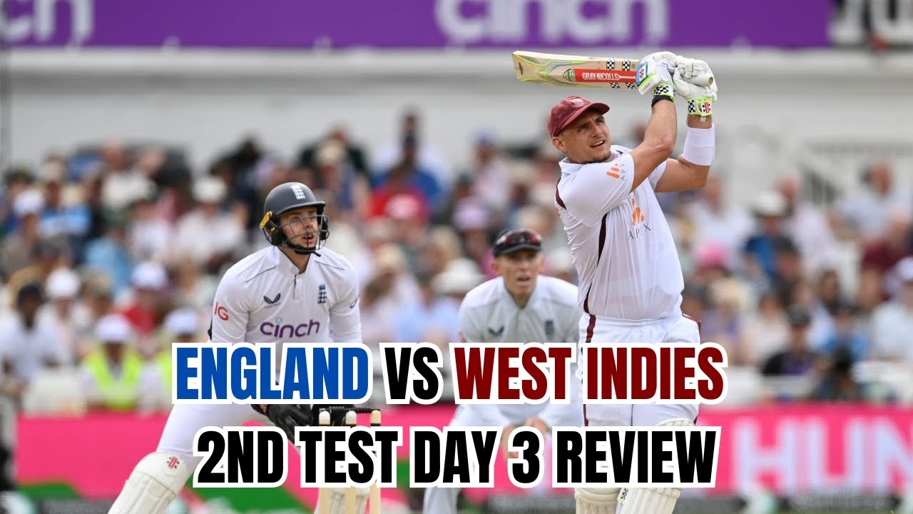 WEST INDIES TAIL WAGS BUT ENGLAND FIGHT BACK! (ENG VS WI 2ND TEST DAY 3 ...