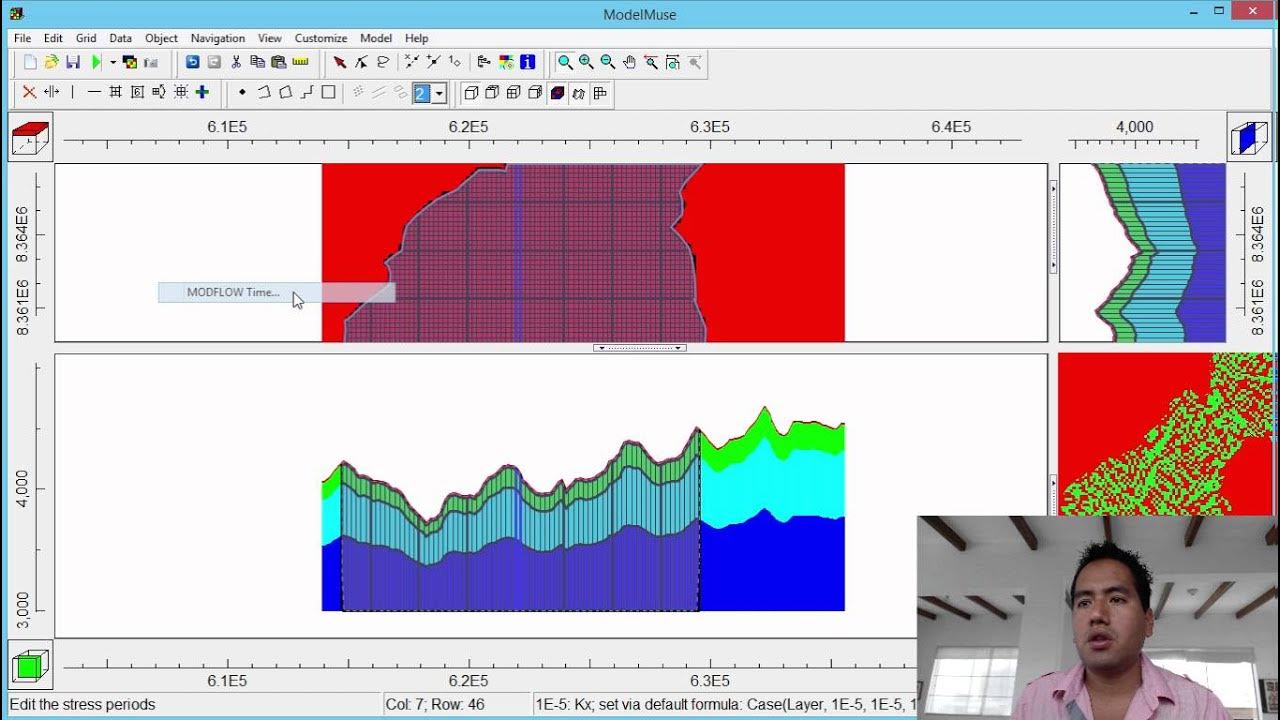 Tutorial de modelamiento regional de agua subterránea con MODFLOW y MODEL MUSE - YouTube