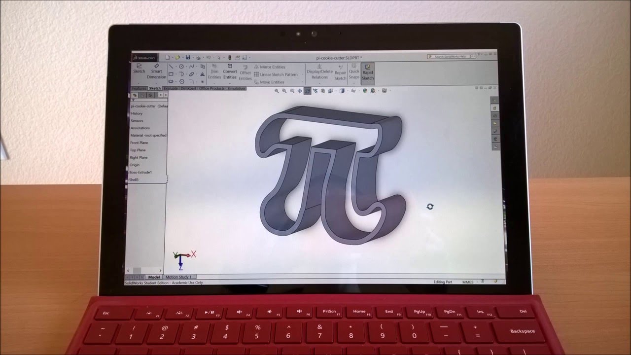 3D Printed Pi Cookie Cutter: How to Celebrate Pi Day - YouTube