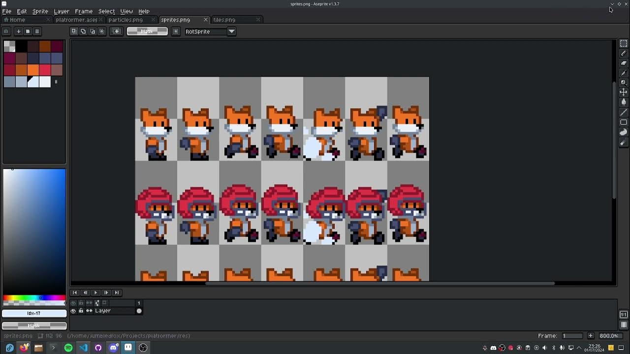 WIP cute platformer game (Rust+Macroquad) - YouTube