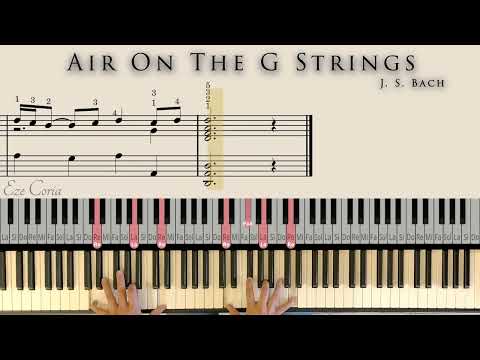 BACH - Air On The G String | Piano Tutorial & Sheet Music