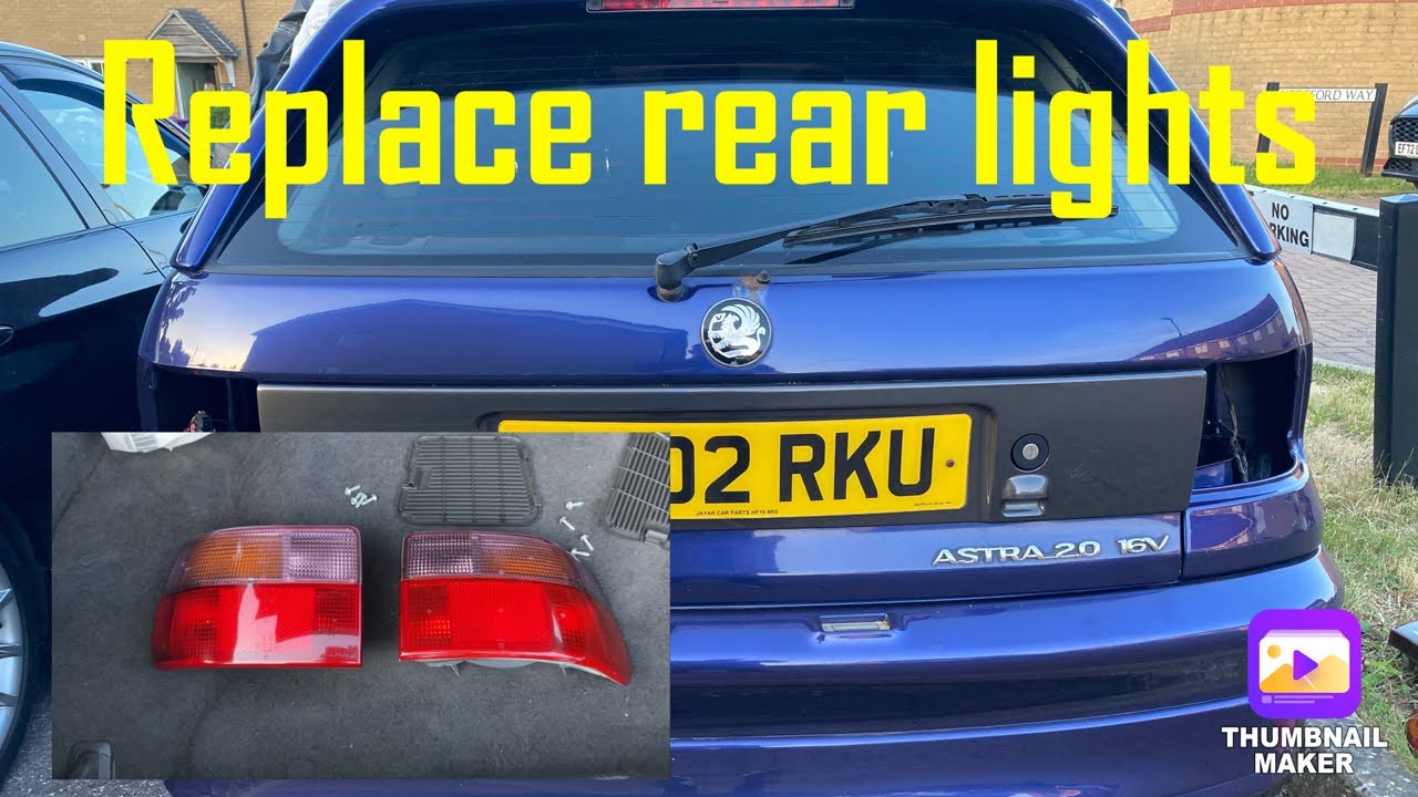 How to remove and install Vauxhall Astra Mk3 rear lights #Astra #GSI ...