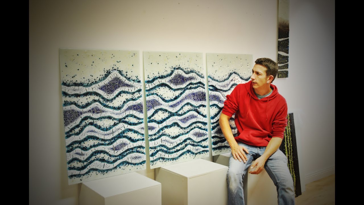 Fused Glass Art - Creating a triptych fused glass panel (section 2 ...