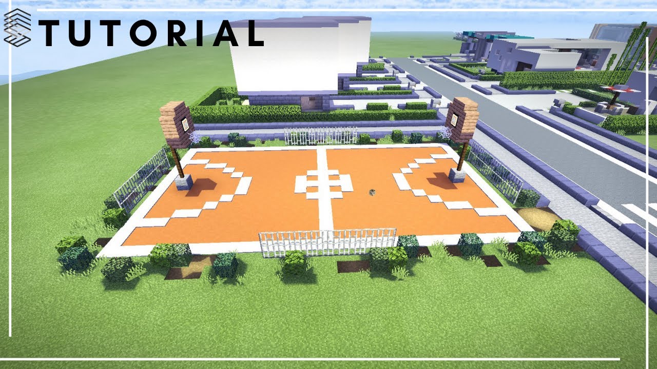 Minecraft Basketball Court Basketball Court Blueprints For MineCraft