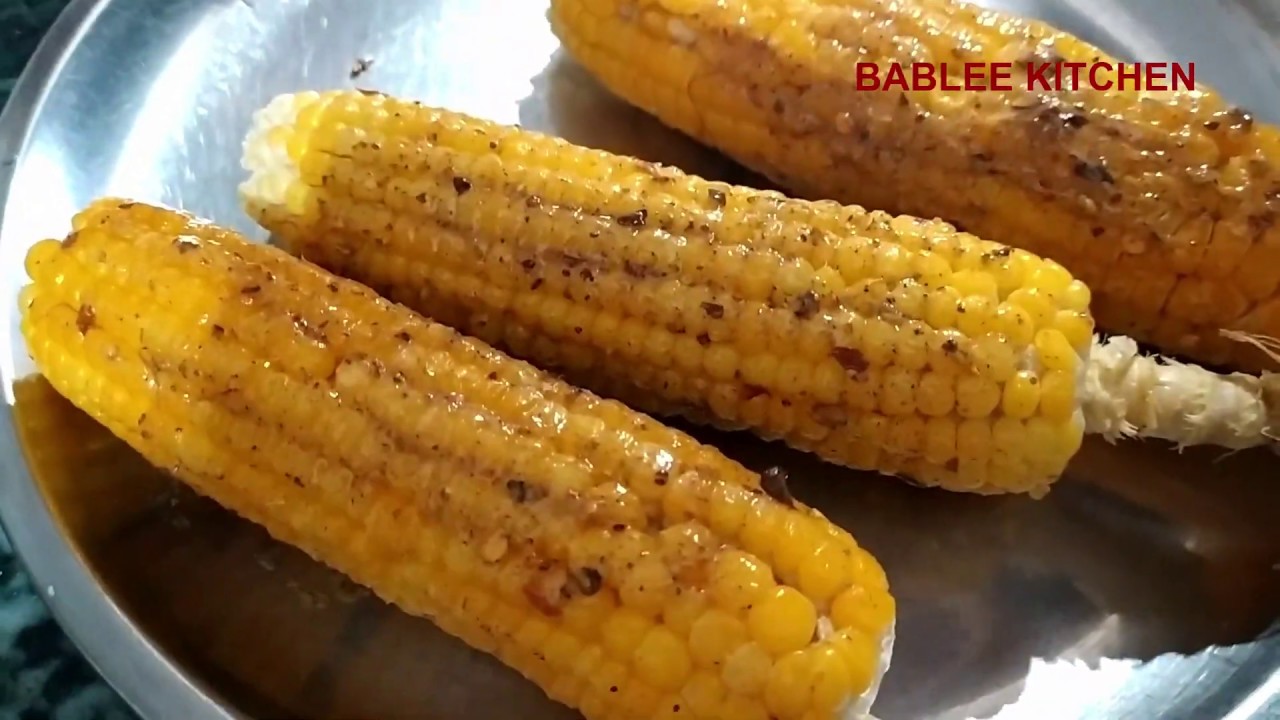 How to bake corn in sand - मक्की का भुटा बालू मे भूनें बिलकुल नया आसान ...