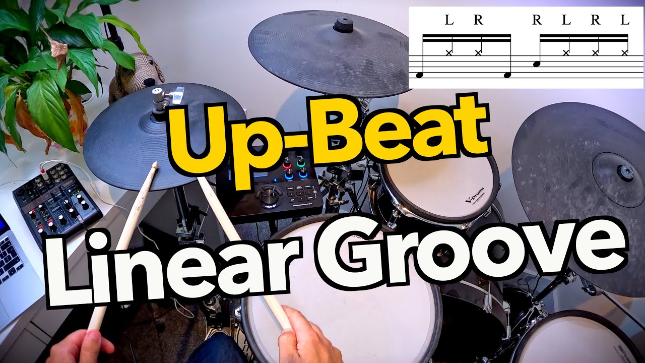 Up-Beat Linear Groove - DRUMDEX LESSON - YouTube