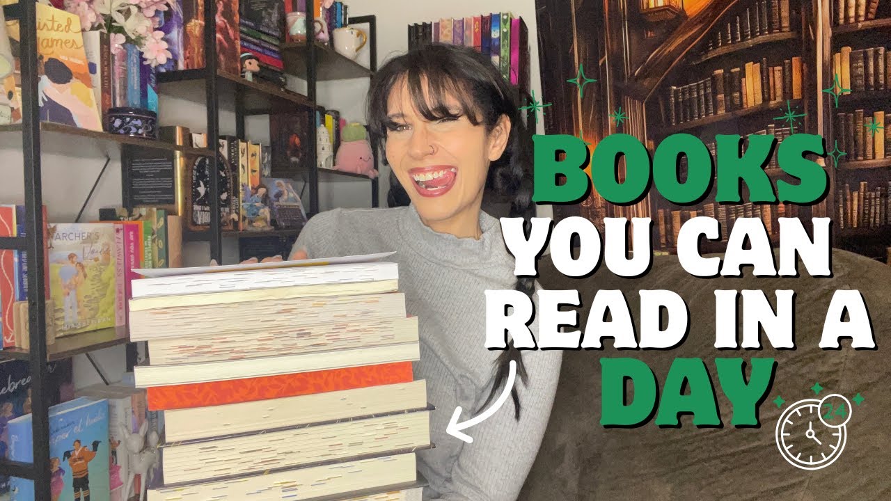Books You Can Read in 24 Hours or Less ⏰📚 - YouTube