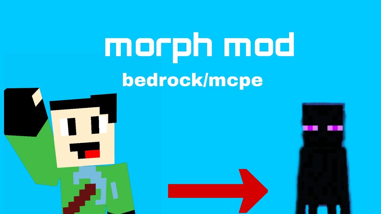 Minecraft morph mod!!! bedrock/mcpe - YouTube