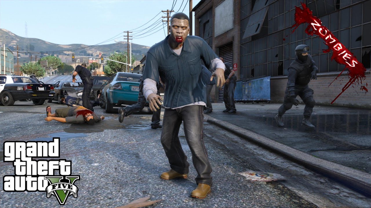 GTA 5 - FRANKLIN Become A ZOMBIE || Part 18 || GTA 5 MODS - YouTube