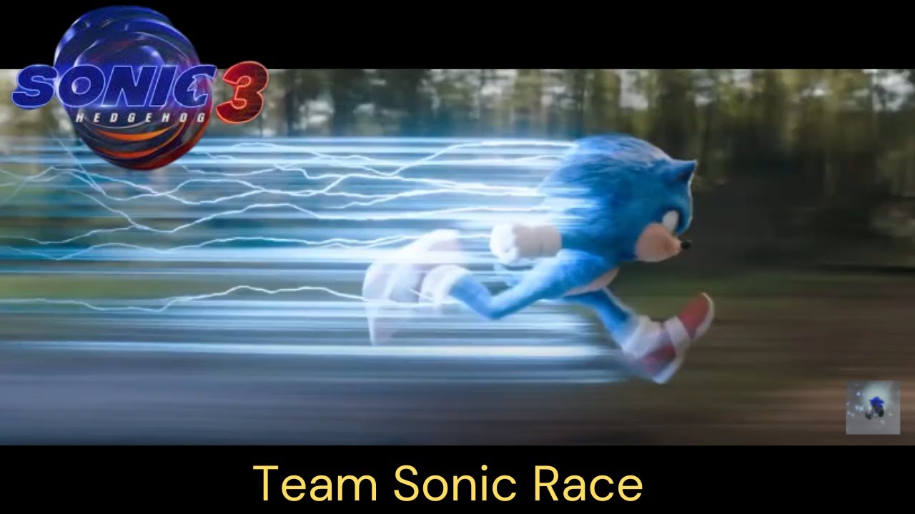 Sonic the Hedgehog 3 Team Sonic Race Exclusive Clip 2024 Movie ...