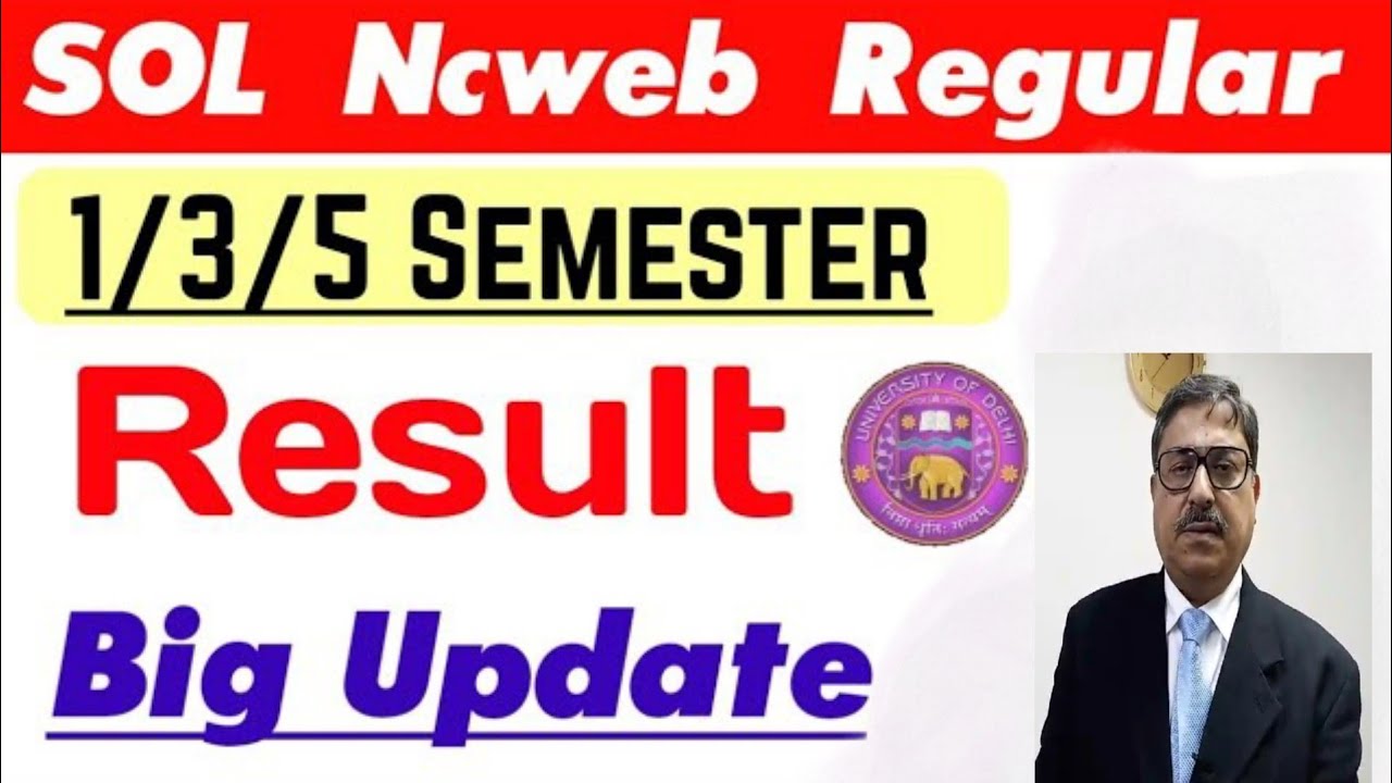 DU SOL 1/3/5 Semester Result Update Dec 2023 Exam | Sol Result 1/3/5 ...