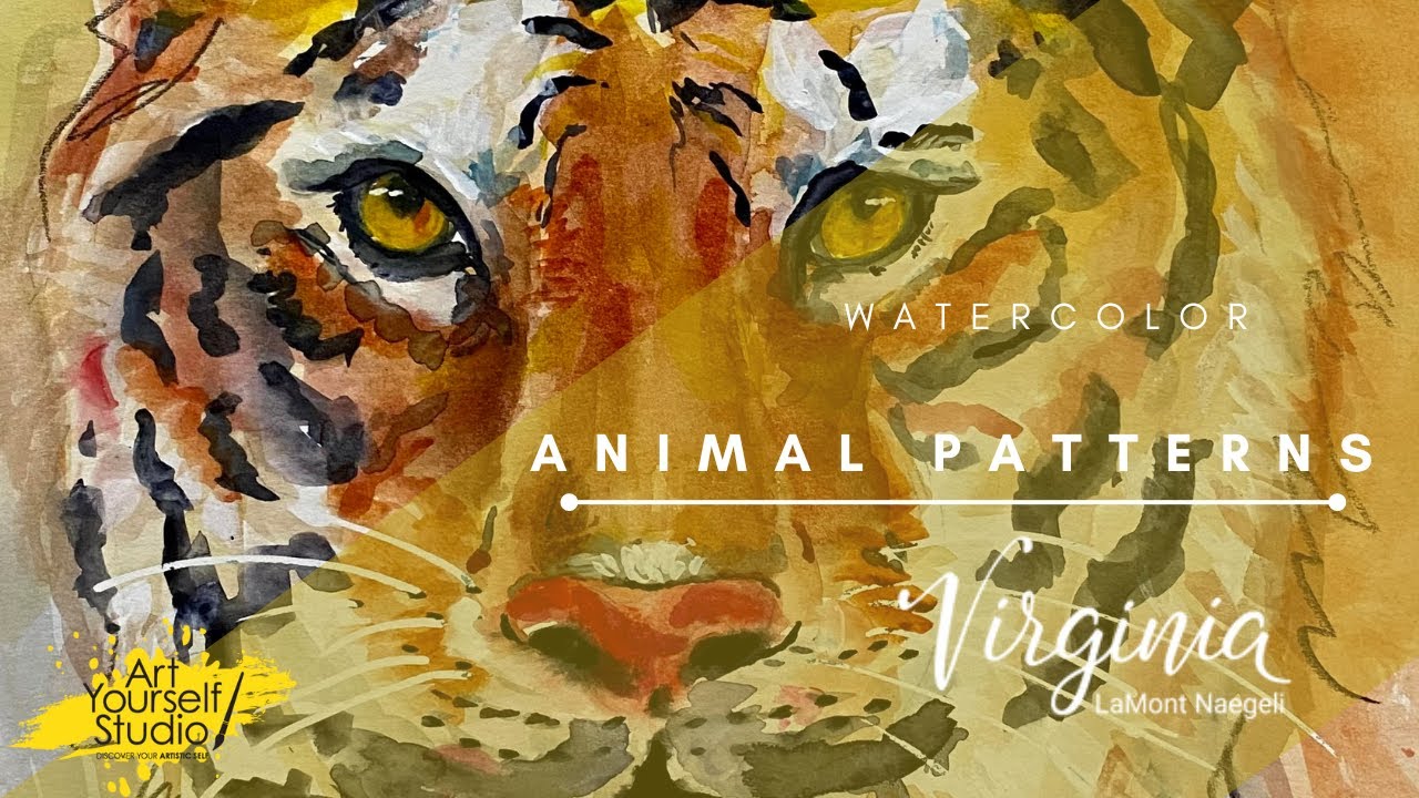 Watercolor Animal Patterns made easy with Virginia @Art YourSelf Studio ...