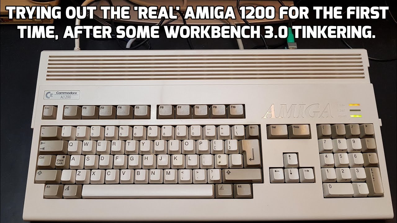 Trying out the Amiga 1200 with Workbench 3.0 - YouTube