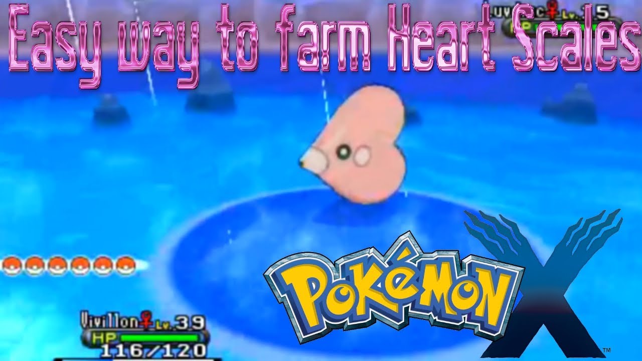 Pokemon X and Y - EASY WAY TO FARM HEART SCALES! - YouTube