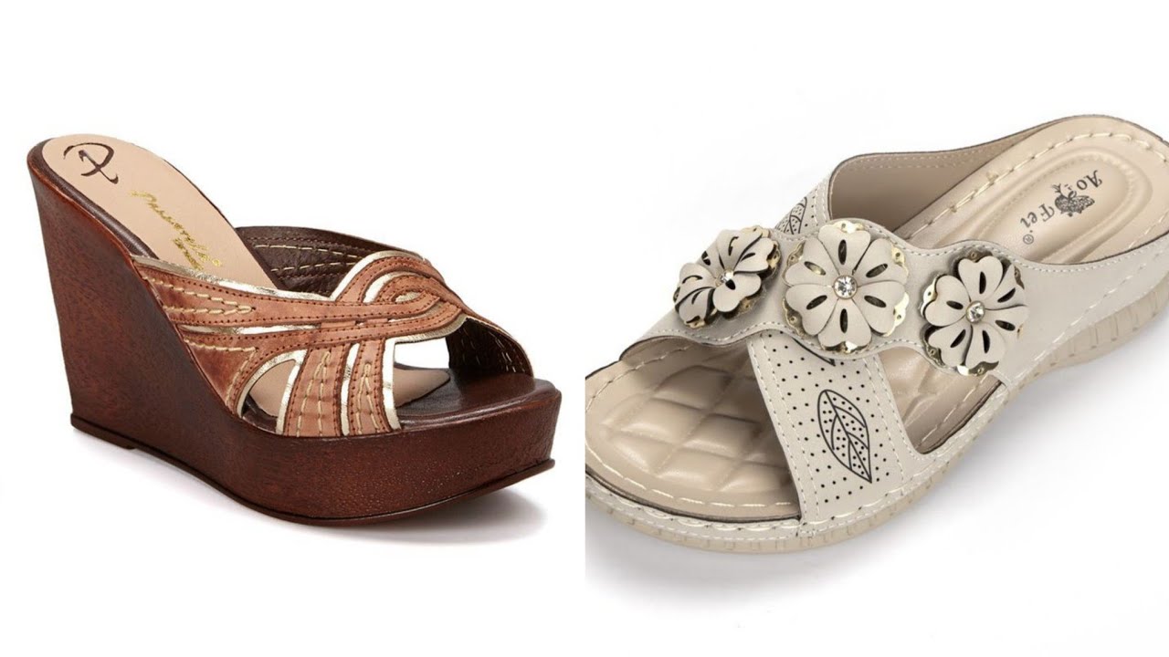 BEST NEW IDEAS OF BEAUTIFUL EASY TRENDY HEEL SANDALS SLIPPERS WEDDING ...