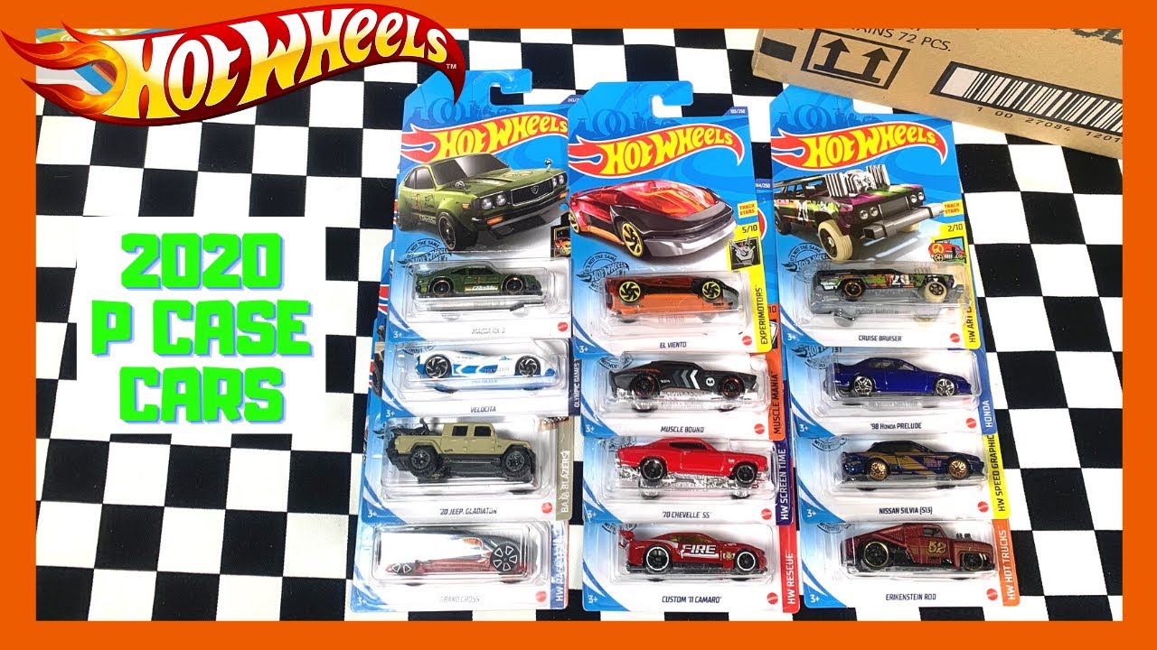 Opening 12 HOT WHEELS 2020 P Case Cars!! So many Awesome CARS!! - YouTube