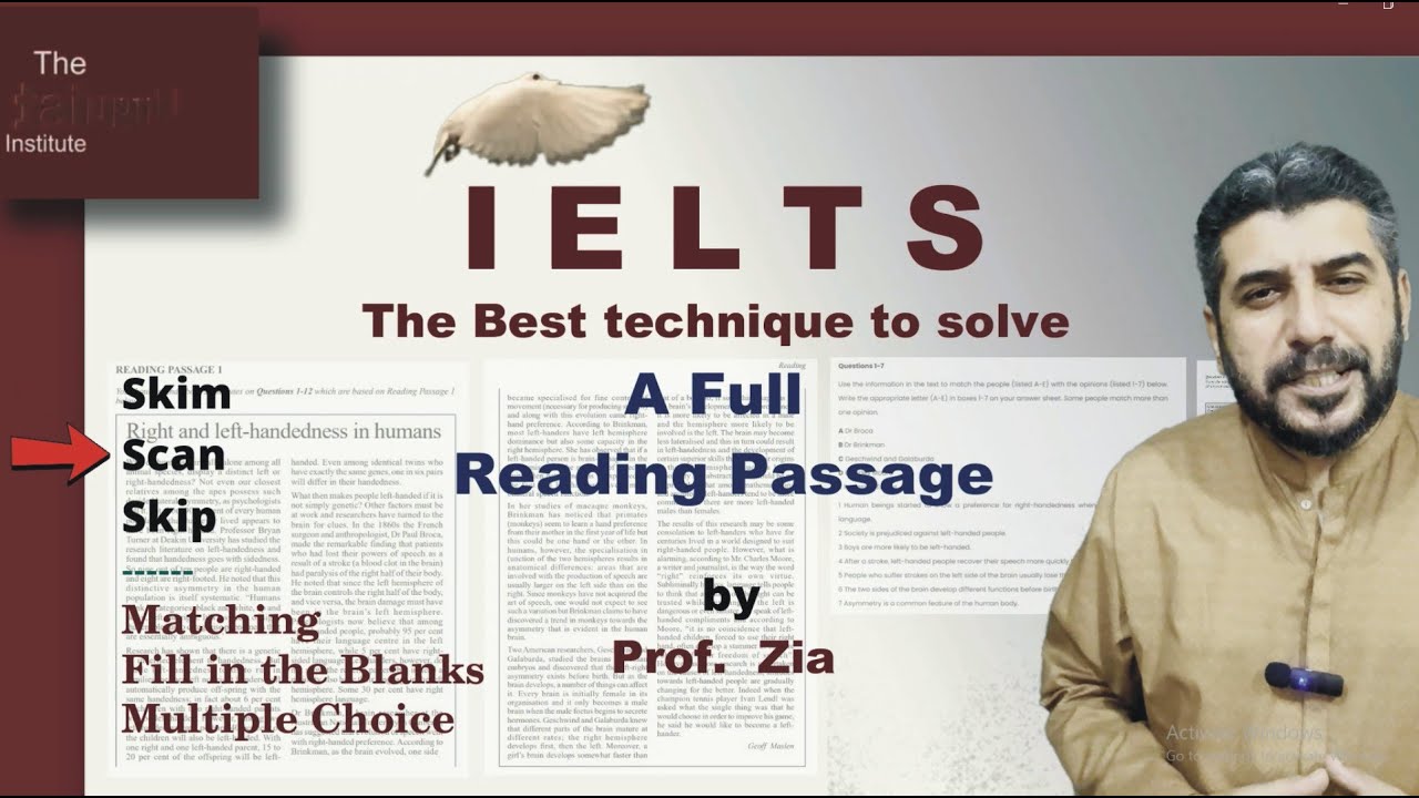 The best technique to solve an IELTS reading passage : #ieltsreading # ...
