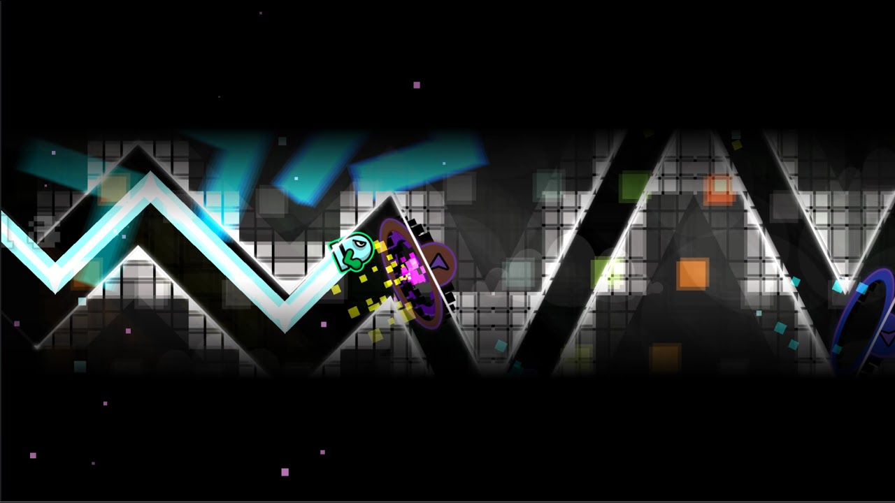 Geometry Dash Level Building (my short collab part) - YouTube
