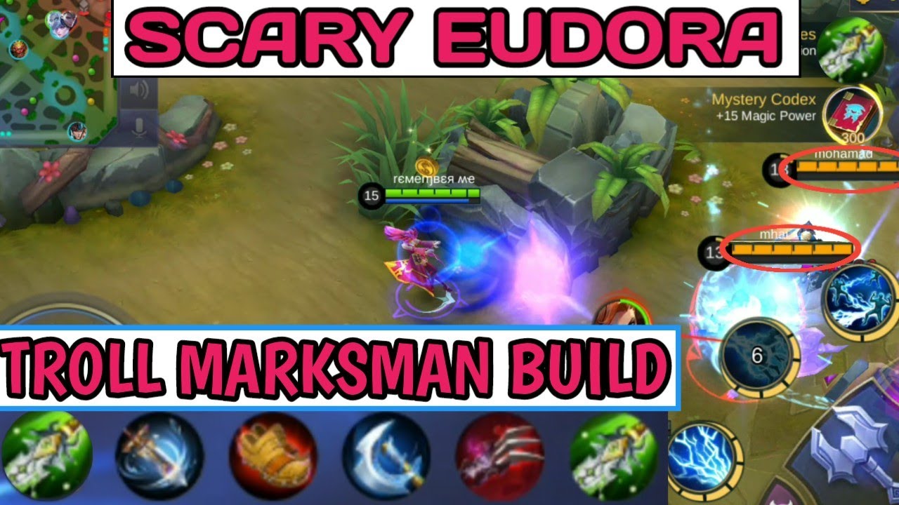SCARY EUDORA | EUDORA MARKSMAN BUILD | TROLL MOBILE LEGENDS - YouTube