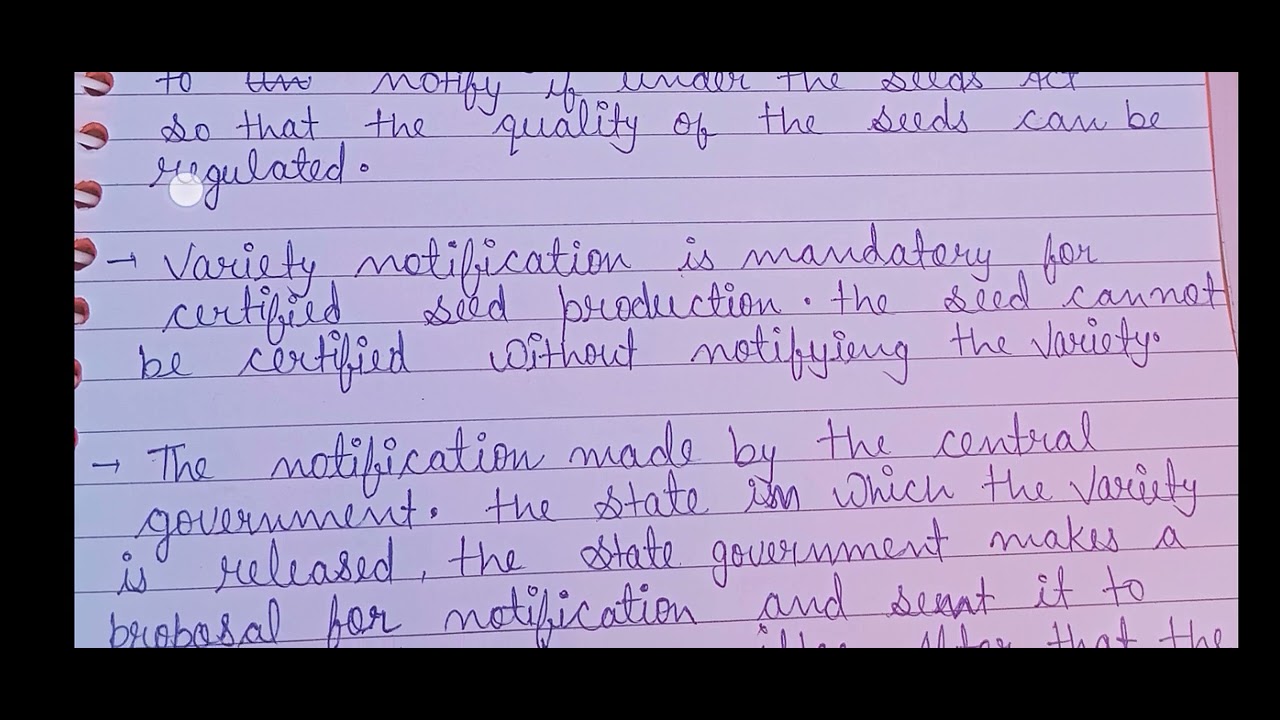 // Variety testing , Variety release & Notification system in India ...