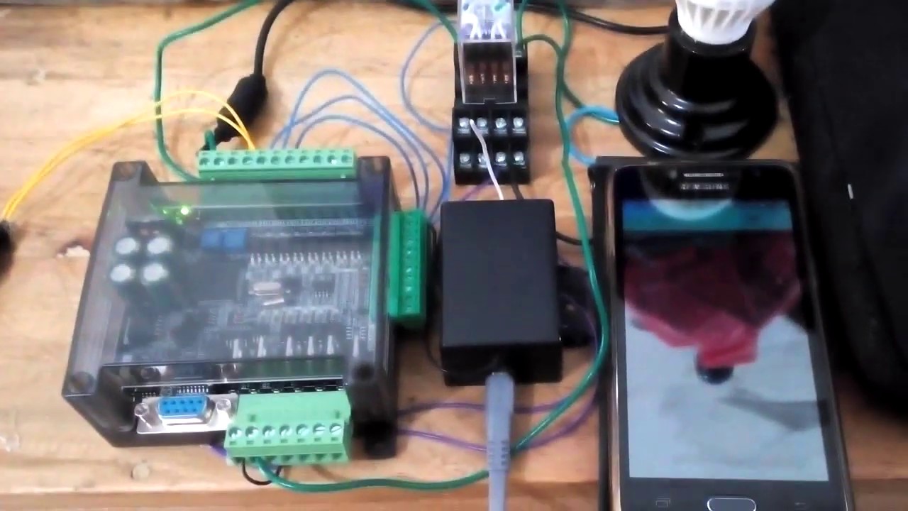 Remote PLC Over Internet By Smartphone - YouTube