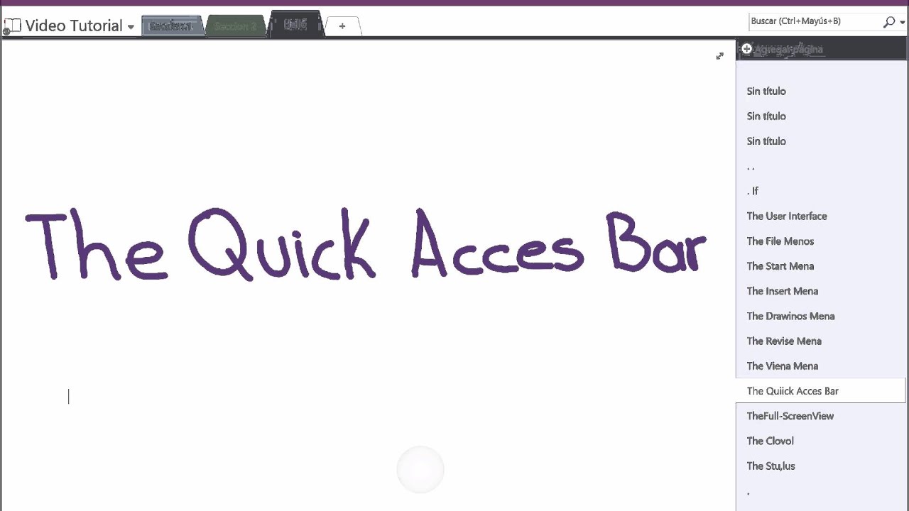 How to Use OneNote for School Tutorial - Lesson 9: The Quick Access Bar ...