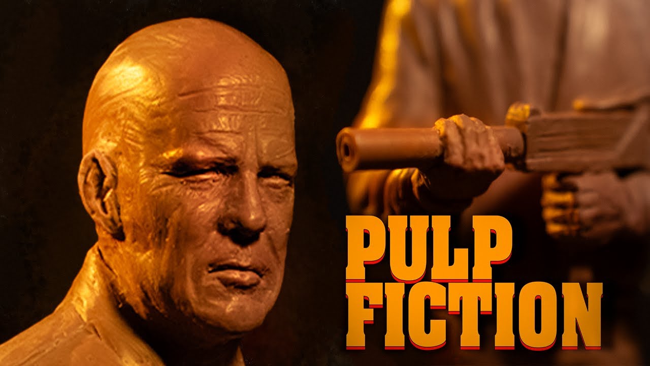 Sculpting Bruce Willis (Butch) from Pulp Fiction - YouTube
