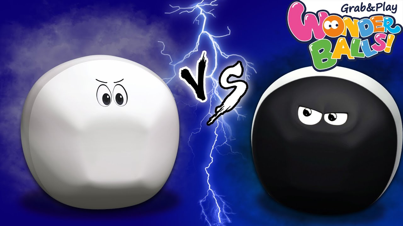 White Crayon vs Black Crayons | Colorful Crayon Balls for Kids ...