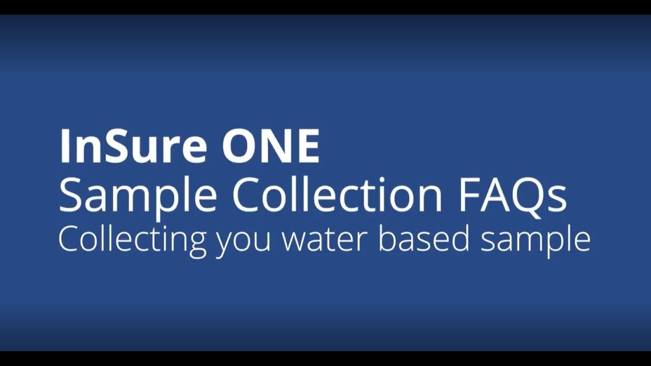 Collecting your InSure ONE water-based sample - YouTube