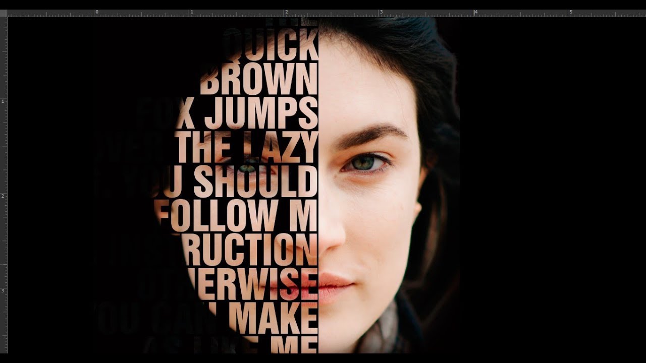 Photoshop Tutorial: How to Create a Face into Powerful Text Portrait ...