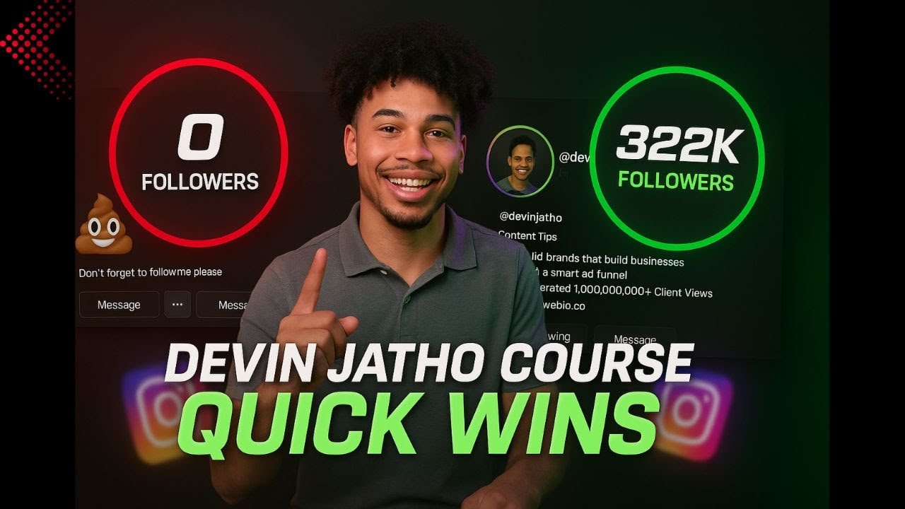 #1 Quick Wins DEVIN JATHO COURSE | MEDIA MASTER CLASS | MEDIA LAUNCHPAD - YouTube