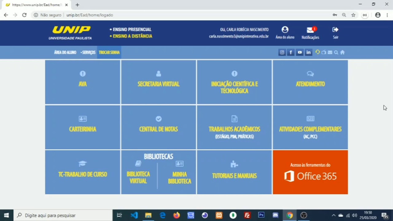 Entrei na UNIP/EAD e agora? - YouTube