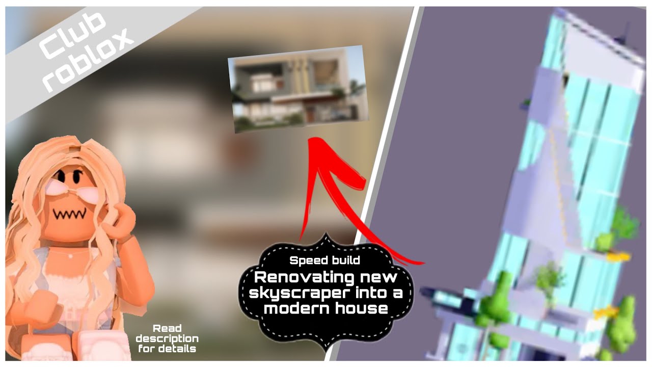 Renovating new skyscraper into a modern house || speed build club ...