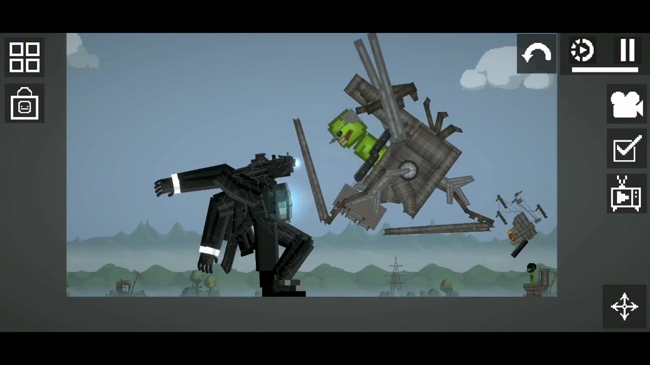 upgraded titan cameraman VS scientist professor toilet(melon playground ...