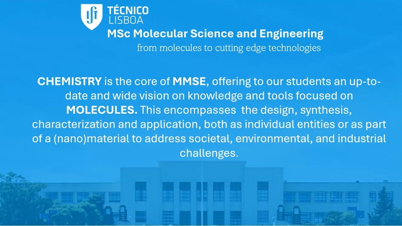 MSc Molecular Science and Engineering; Mestrado em Molecular Science ...