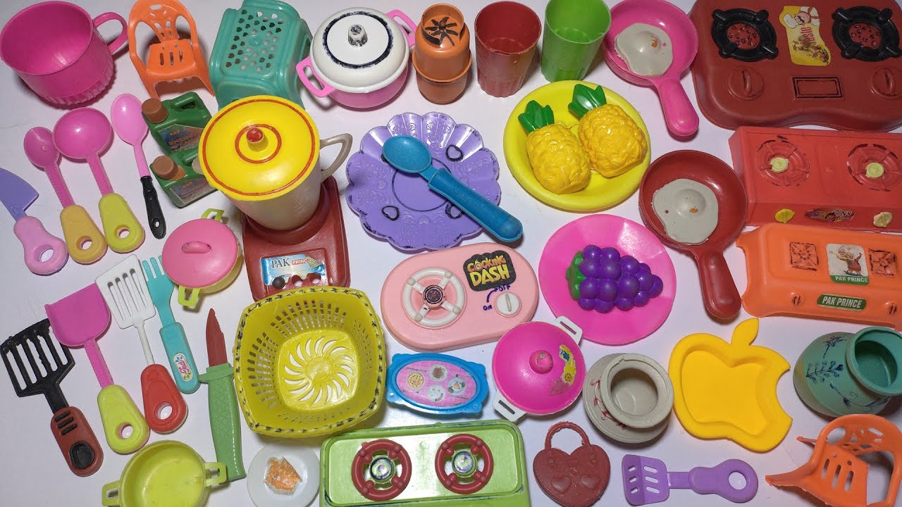 4 Minutes Satisfying With Unboxing Small Kitchen Set | Hello Kitty ...