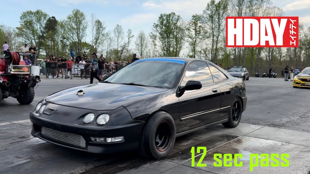 DID THE TURBO INTEGRA SURVIVE RUNNING IT AT THE TRACK AT HDAY 2024?🫣 ...