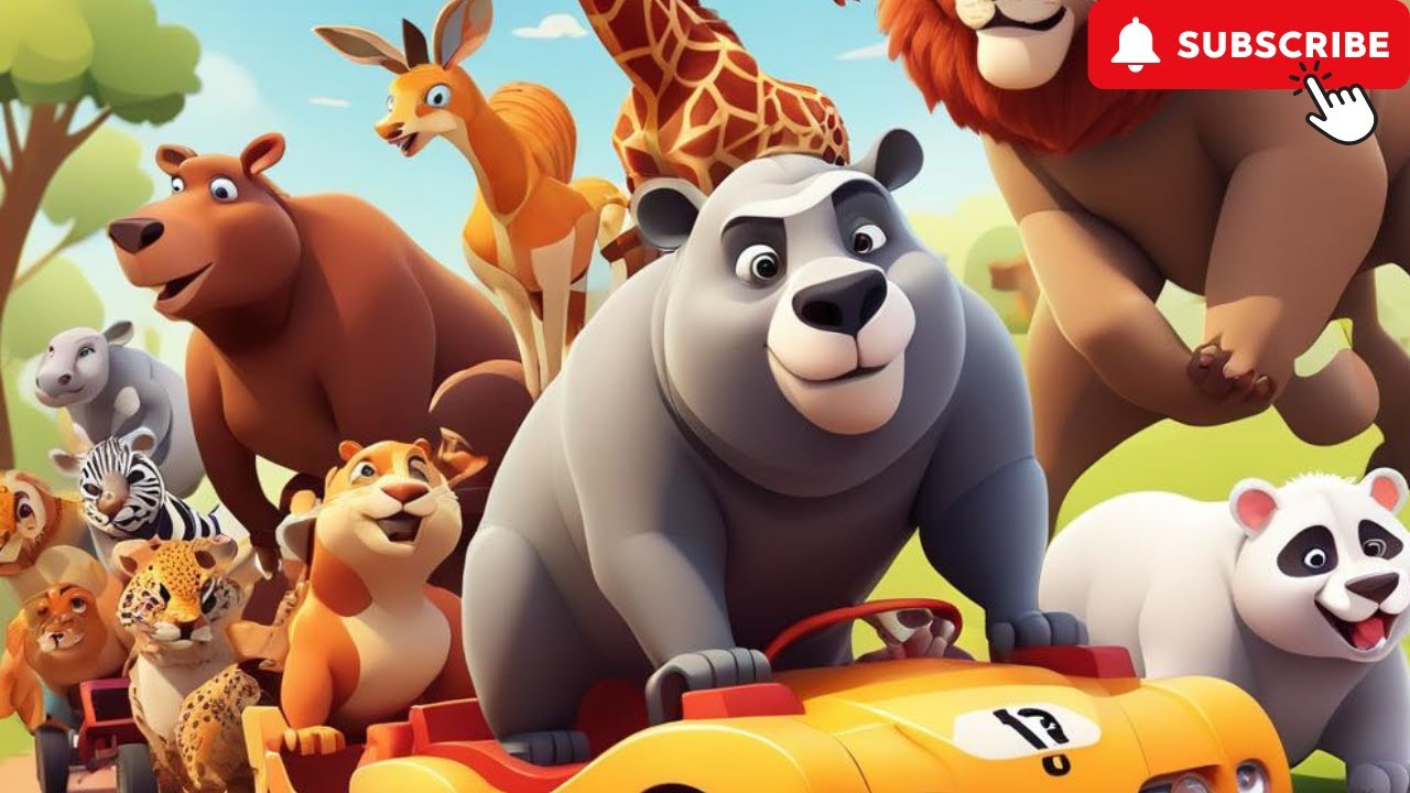 Animal Running Race Video For Kids #wildanimals #runningrace #racevideo ...