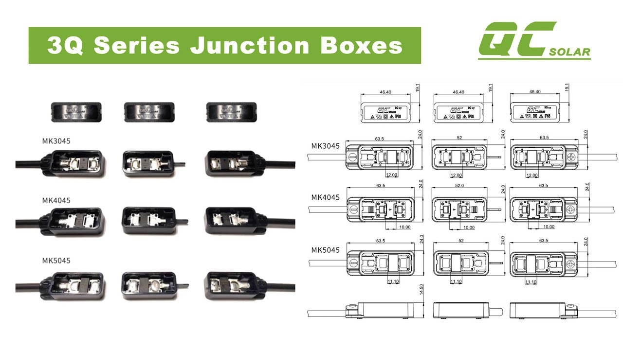 QC Solar - 3Q Series PV Junction Box - YouTube