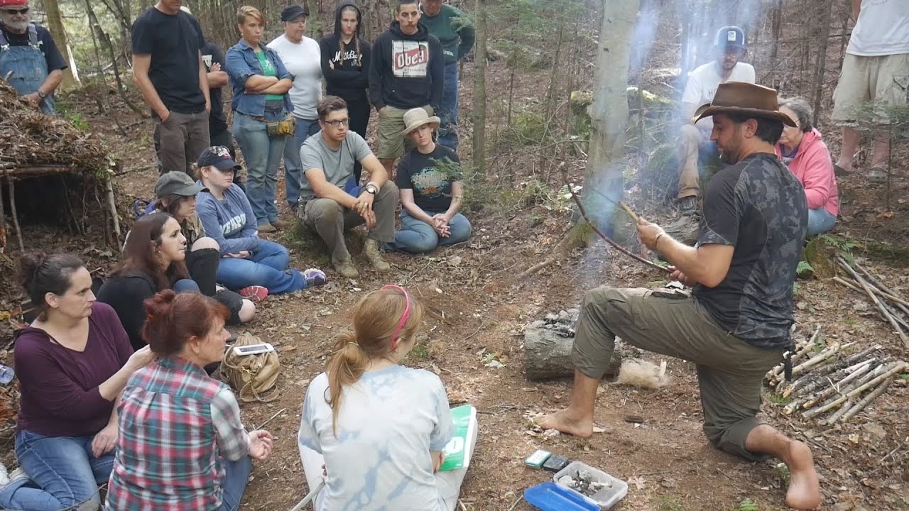 Primitive Fire Making Demo - YouTube