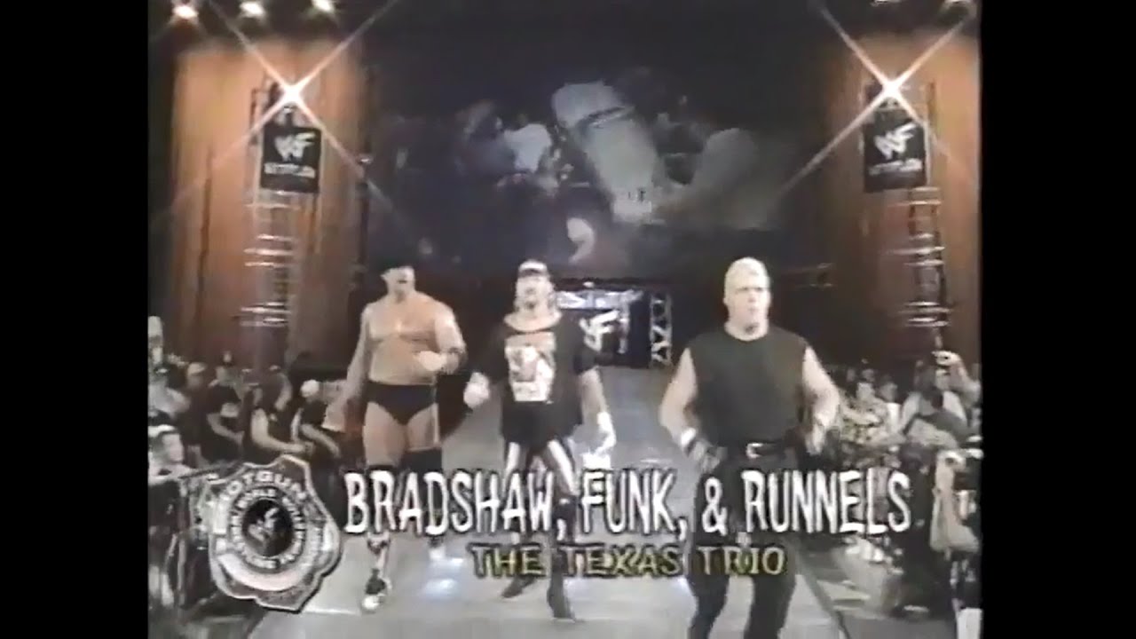 Terry Funk, Dustin Runnels, & Bradshaw vs Jerry Lawler & Too Much ...