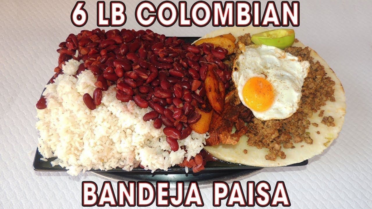 COLOMBIAN BANDEJA PAISA FOOD CHALLENGE!! - YouTube